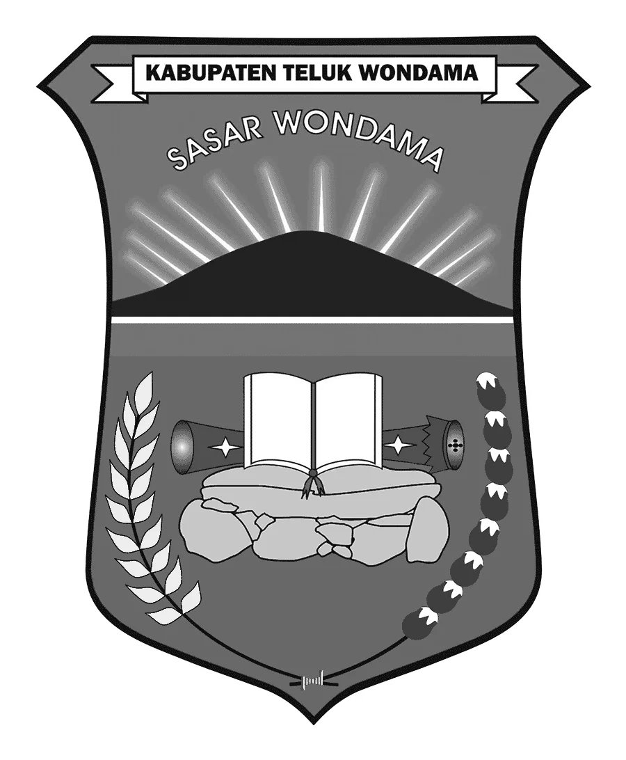 Logo Kabupaten Teluk Wondama (INDONESIA) Original Terbaru - rekreartive
